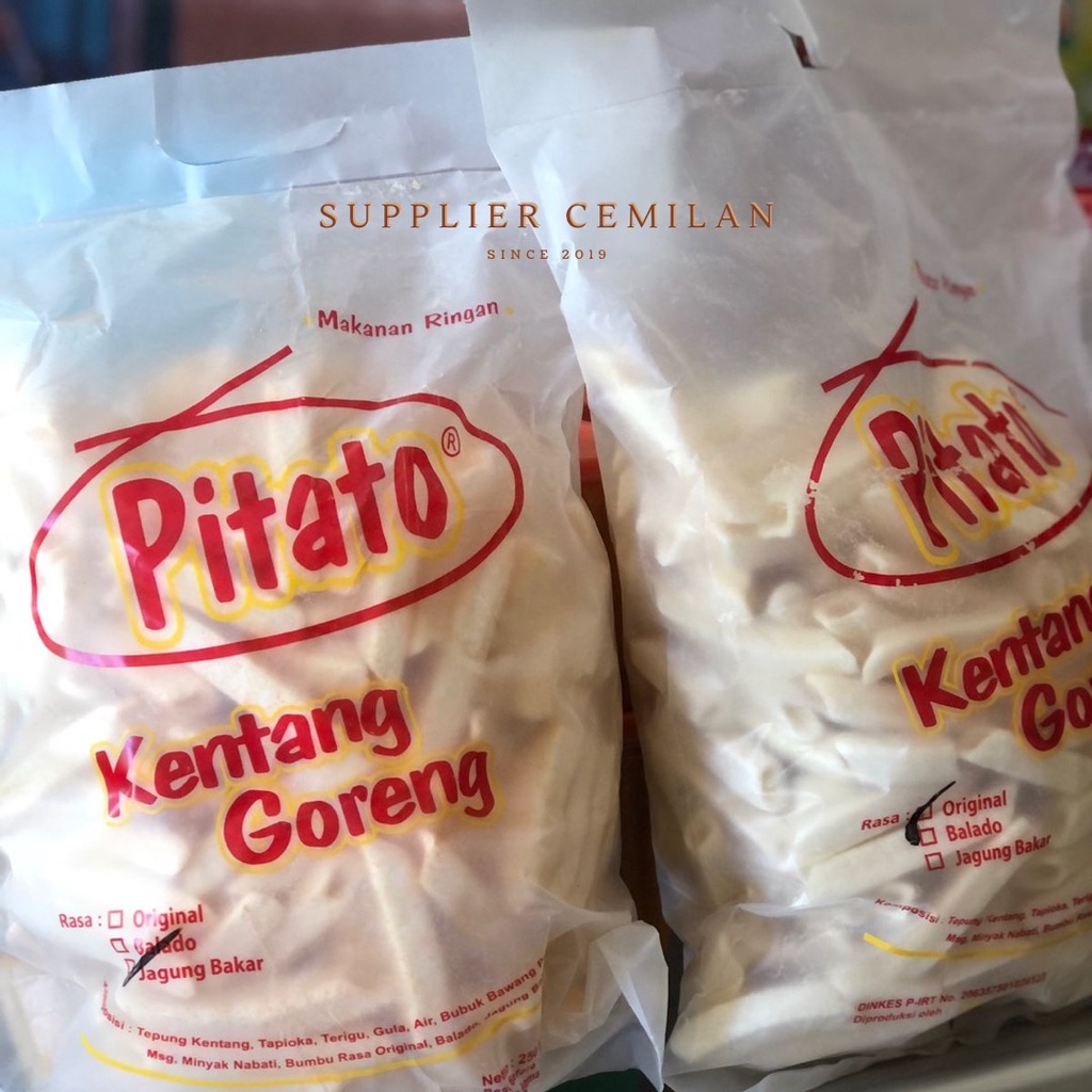 Jual PITATO KENTANG GORENG 250GR ORIGINAL JAGUNG BAKAR | Shopee Indonesia