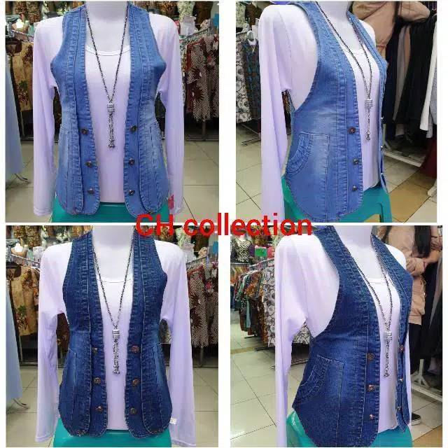 Jual ROMPI LEVIS OUTER JEANS TEBAL CEWEK WANITA TRENDY TERBARU KEKINIAN ...