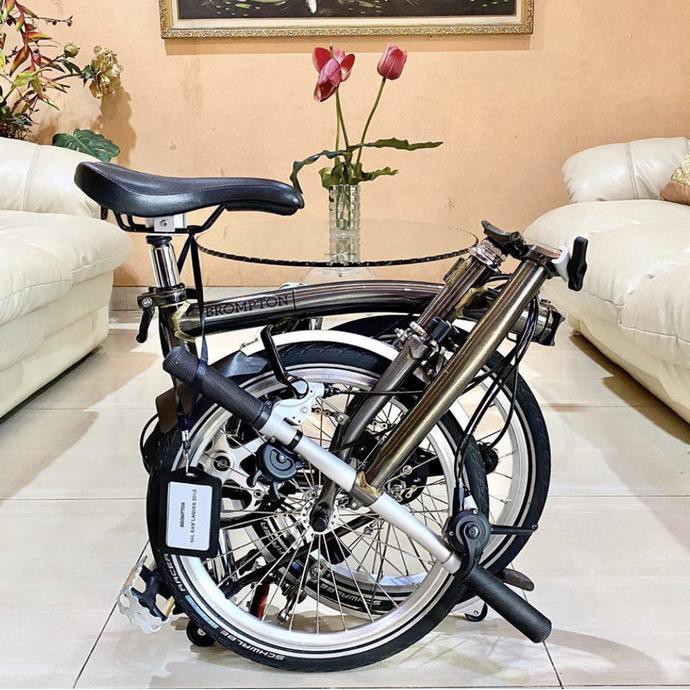 Jual brompton sepeda lipat s6l rare color original likenew mulus ...