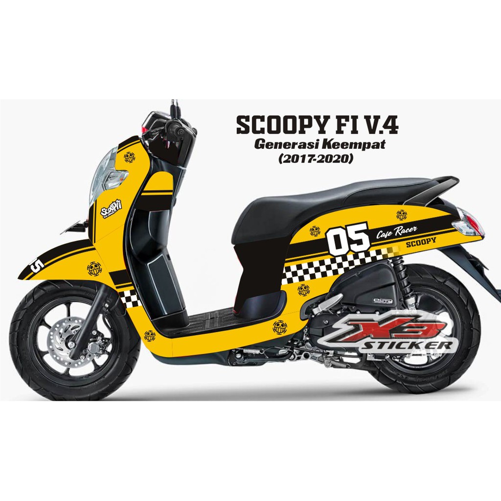 Jual Sticker Decal Scoopy Cafe Racer 2 Fullwrap | Shopee Indonesia