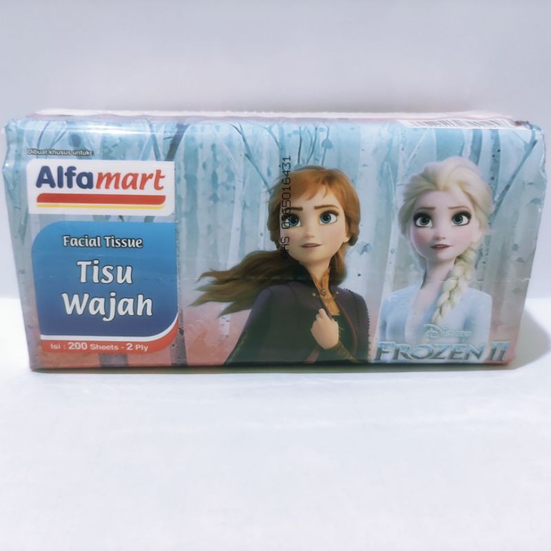 Jual Tissue Tissu Tisu Alfamart 200 Sheet 2ply Frozen Anna Elsa 200s ...