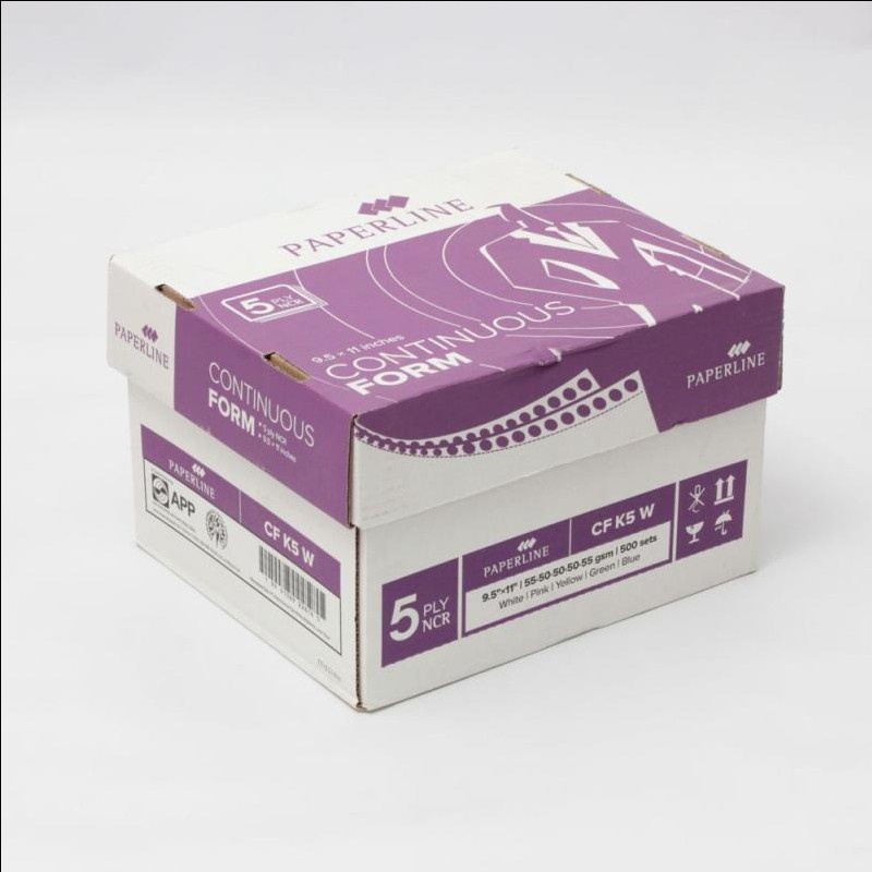 Jual Paperline Continuous Form 5 Ply / K5 Warna (Kertas Computer CF 5 ...