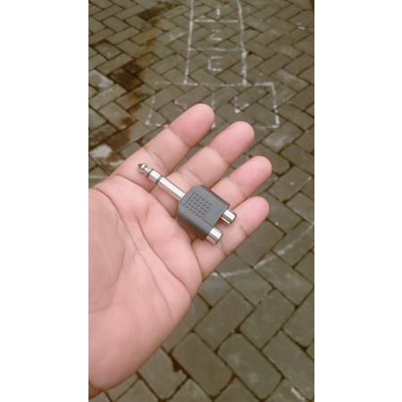 Jual Jack kak konektor dari rca ke colokan mic stereo jadi mono ...