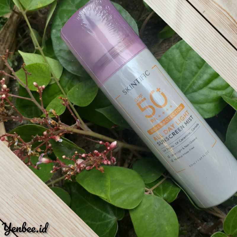 Jual [NEW]SKINTIFIC ALL DAY LIGHT SUNSCREEN MIST SPF 50 PA++++ | Shopee Indonesia