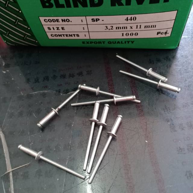 Jual Paku rivet SP 440 ( 3,2mm) (10pcs) | Shopee Indonesia