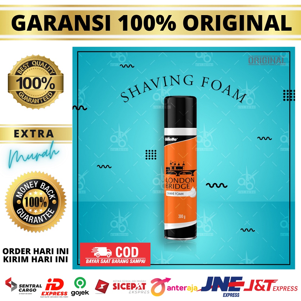 Jual Gillete Shaving Foam London Bridge Shave Cream Barbershop Foam ...
