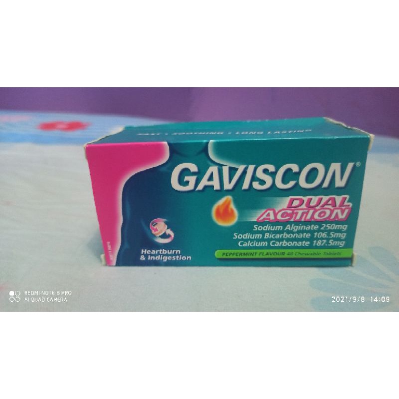 Jual Gaviscon Double Action 48 Tablet, Obat Sakit Maag & gangguan ...