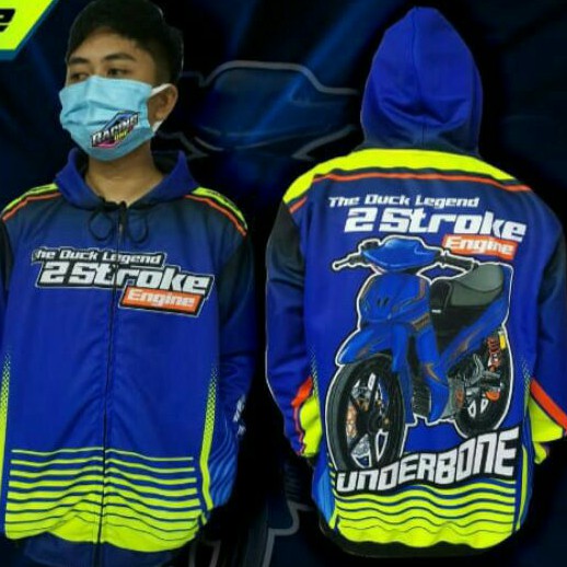 Jual JAKET RACING 2stroke gank STROCK FIZ R force poswan ROAD RACE ...