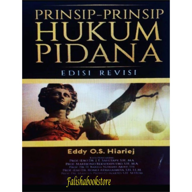 Jual PRINSIP-PRINSIP HUKUM PIDANA Edisi Revisi | Shopee Indonesia