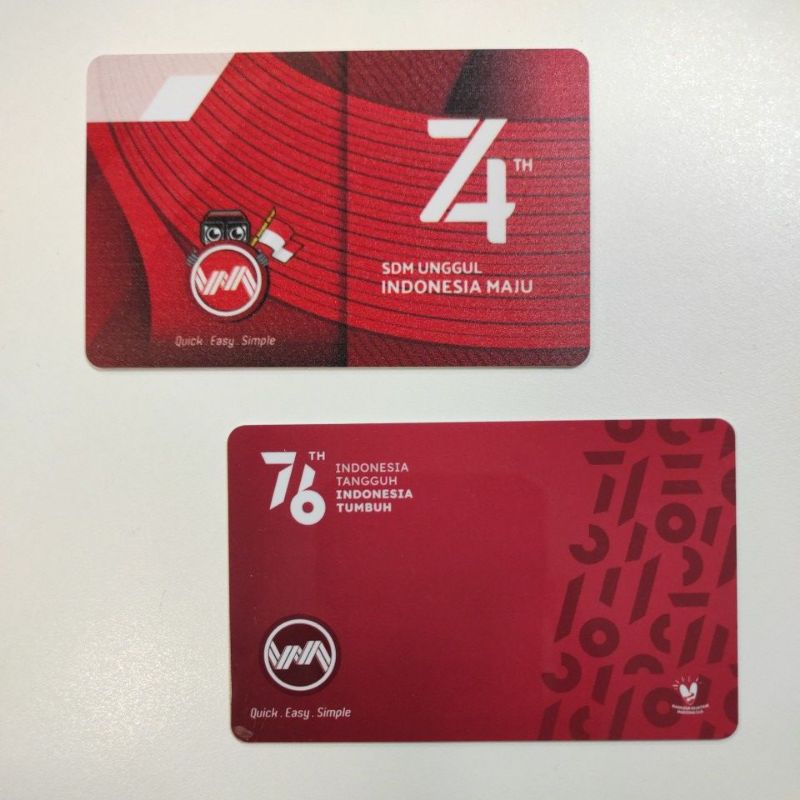 Jual KMT - Kartu Multi Trip KRL/Commuter Line Edisi Tematik HUT RI | Shopee Indonesia