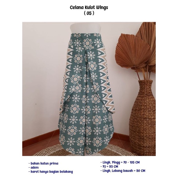Jual CELANA KULOT LAYER ROK BATIK TUMPUK SAYAP LAYER // KULOT TUMPUK ...