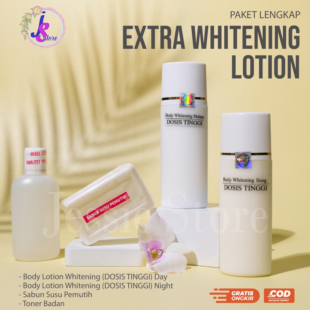 Jual ORIGINAL PAKET LENGKAP HB EXTRA WHITENING DOSIS TINGGI PEMUTIH BADAN/HANDBODY DOSTING SUPER ...