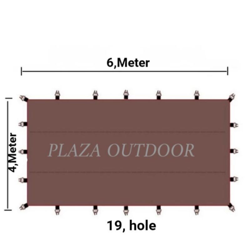 Jual FLYSHEET / TRAP TEND 4X6 MTR, 2 WARNA | Shopee Indonesia
