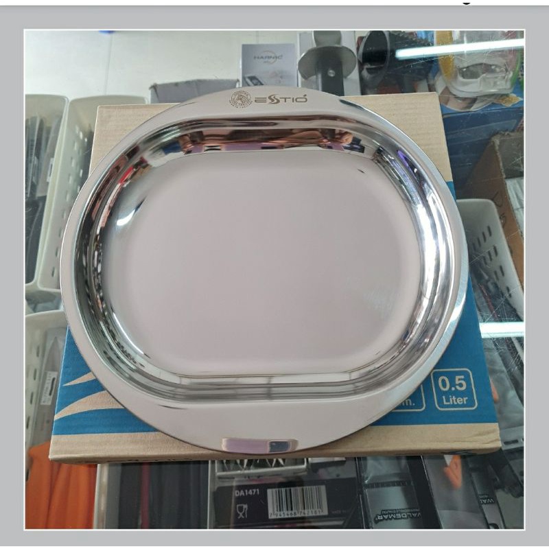 Jual 120320 Snack Plate 20cm Estio, Piring Zebra made in Thailand, SUS ...