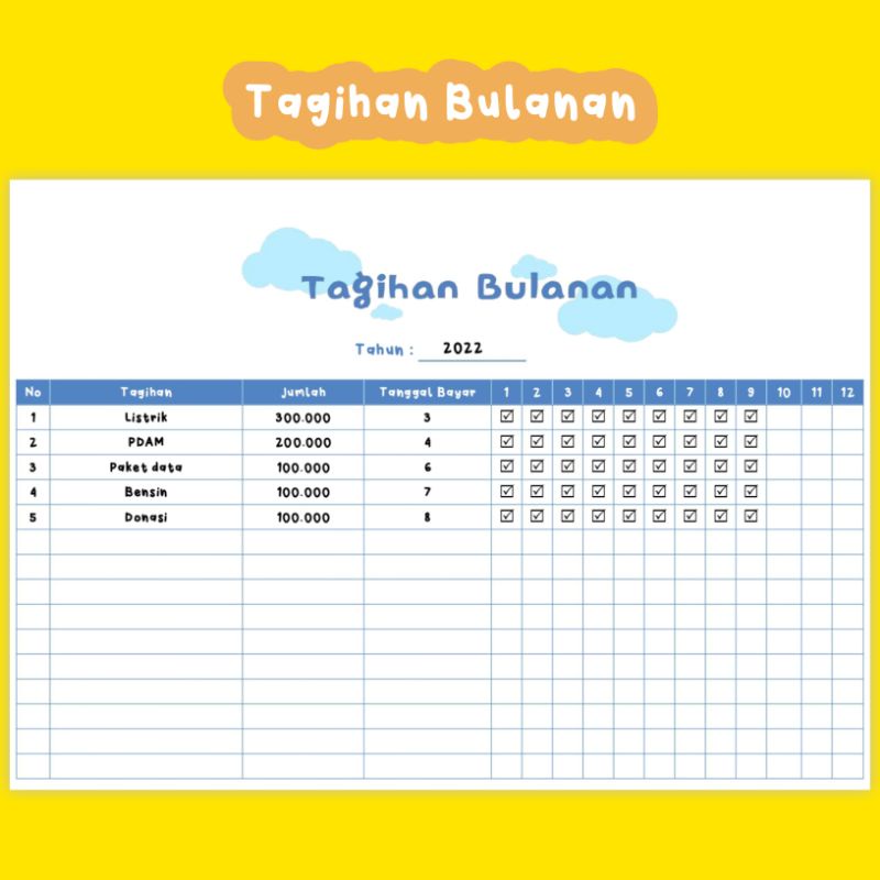 Jual Financial Planner Family Budget Planner Uang Planner | Shopee ...
