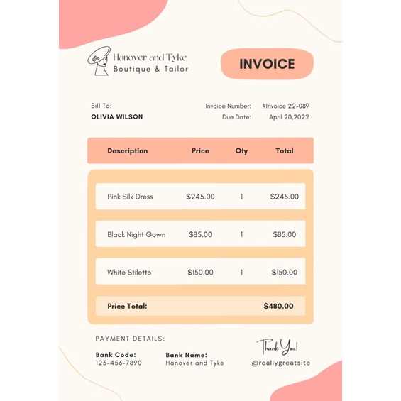 Jual DESIGN INVOICE UNIK MENARIK DAN KREATIF HARGA TERJANGKAU (HANYA ...