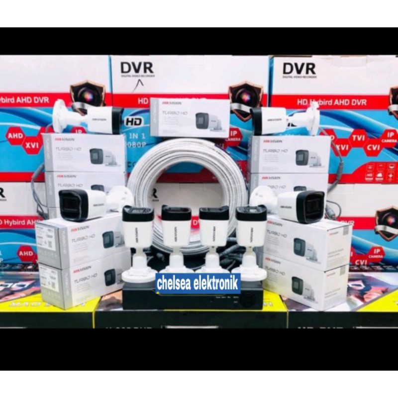 Jual PROMO PAKET CCTV HIKVISION 8 CAMERA 2MP DVR XMEYE 8 CH KOMPLIT ...