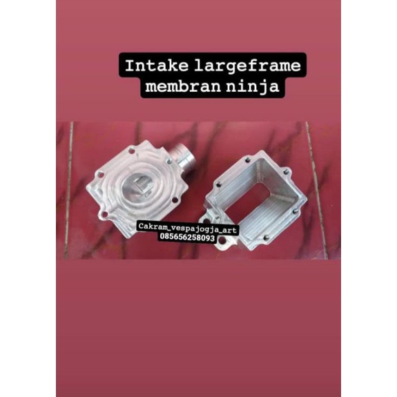 Jual intake vespa largeframe membran ninja CNC | Shopee Indonesia