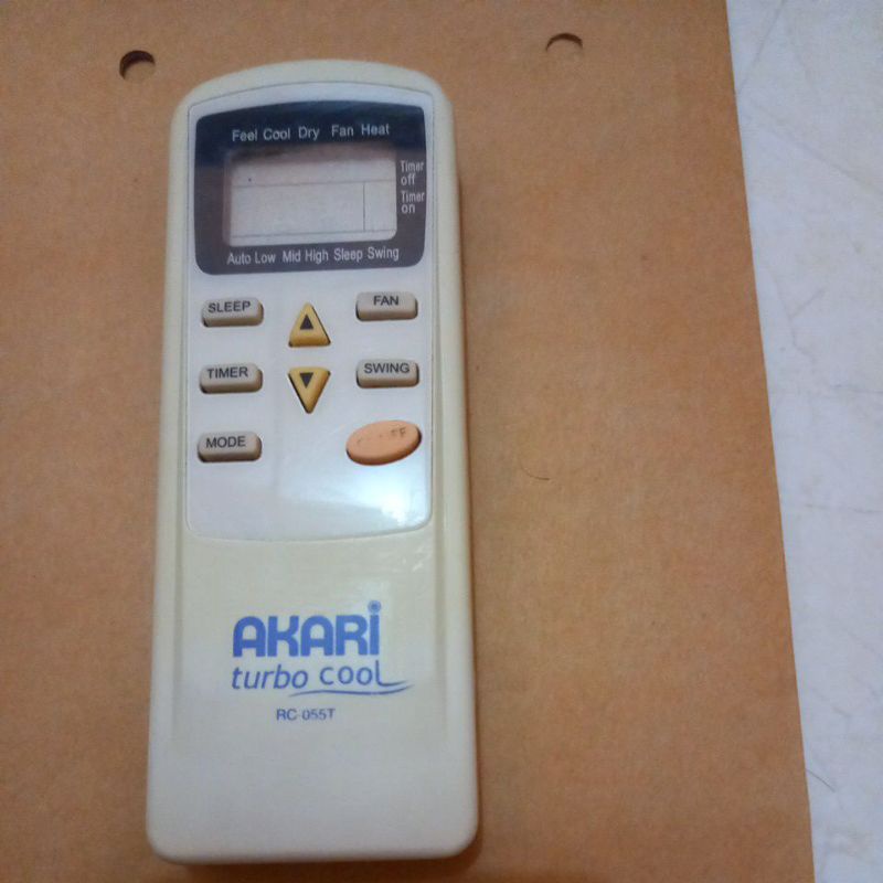 Jual Remote AC AKARI Turbo Cool Original . RC - 055T . | Shopee Indonesia