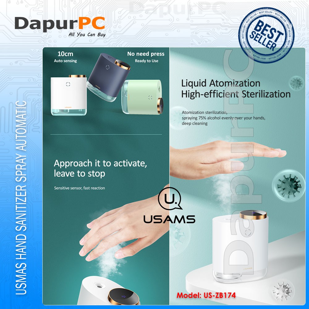 Jual Hand Sanitizer Spray Automatic USAMS US-ZB174 Disinfectant ...