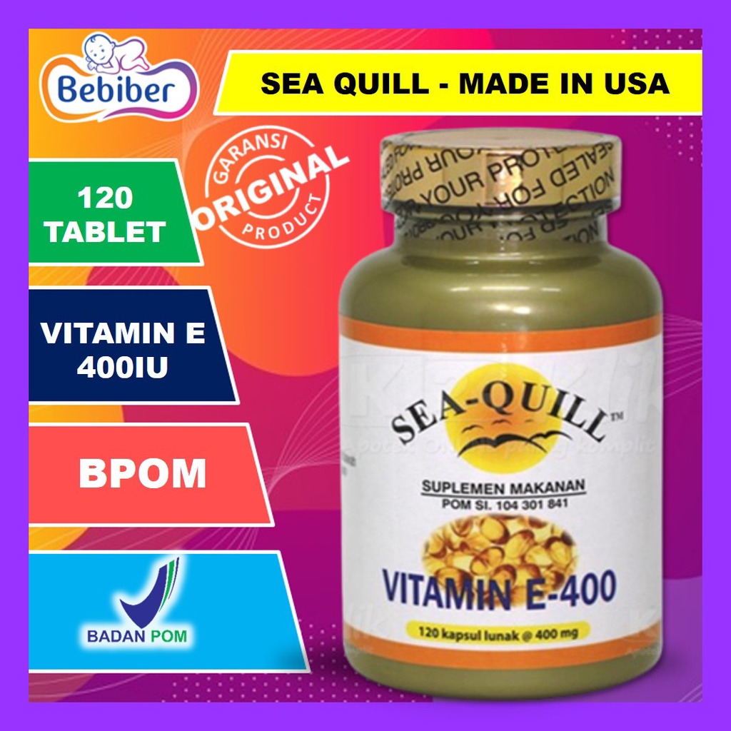 Jual Sea-Quill Vitamin E 400Iu Isi 120 Tablet / Sea Quill / Seaquill ...