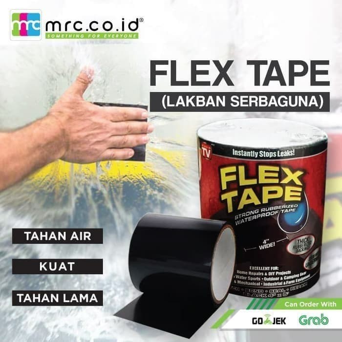 Jual LAKBAN WATERPROF FLEK TAPE 4" INCH ISOLASI LAKBAN TAHAN AIR LAKBAN ...