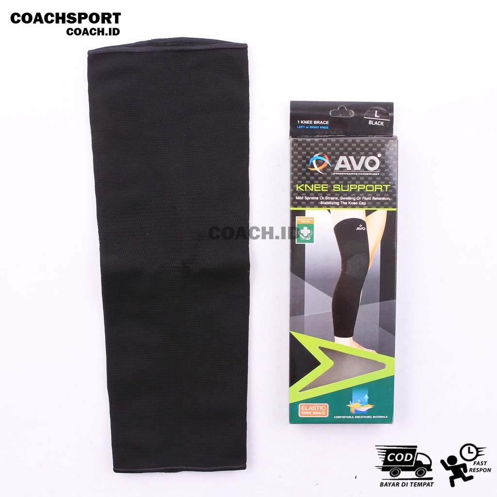 Jual Body Support Original AVO Pelindung Badan Elastis Deker Siku Paha Lutut Betis Ankle Finger ...