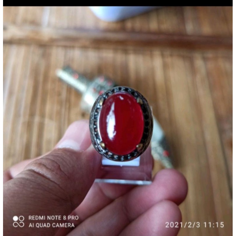 Jual cincin batu akik red baron pacitan (N) | Shopee Indonesia