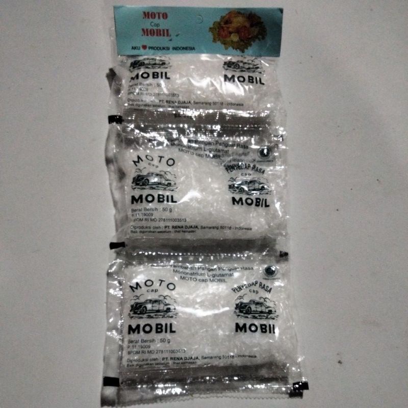 Jual Penyedap Rasa Moto Cap Mobil 50 gram 1 renceng | Shopee Indonesia