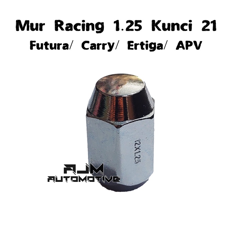 Jual Mur Roda Racing Nut Racing Drat 1.25 Pendek Futura Carry Ertiga ...