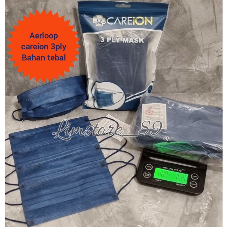 Jual MASKER FACE MASK EARLOOP 3PLY (1BOX ISI 50PCS) / MASKER 3PLY ...
