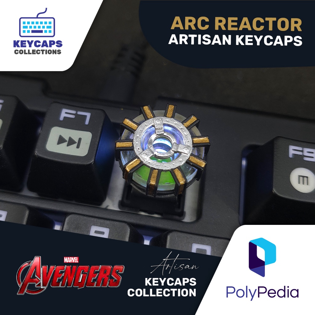 Jual Iron Man Arc Reactor Artisan Keycap / Keycaps | Shopee Indonesia