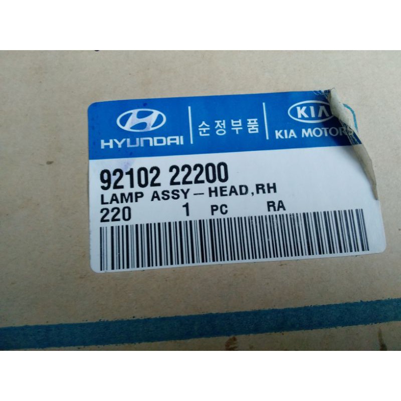 Jual head lamp kanan mobil accent mobis (92102 - 22000) | Shopee Indonesia