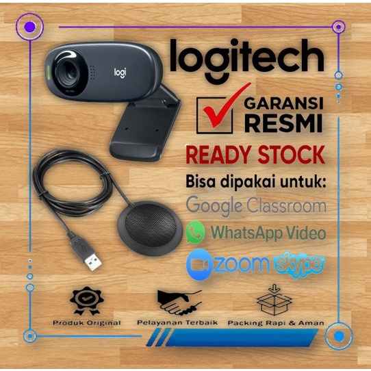 Jual PAKET LOGITECH C310 HD WEBCAM 720p WITH MICROPHONE MEJA DESKTOP ...