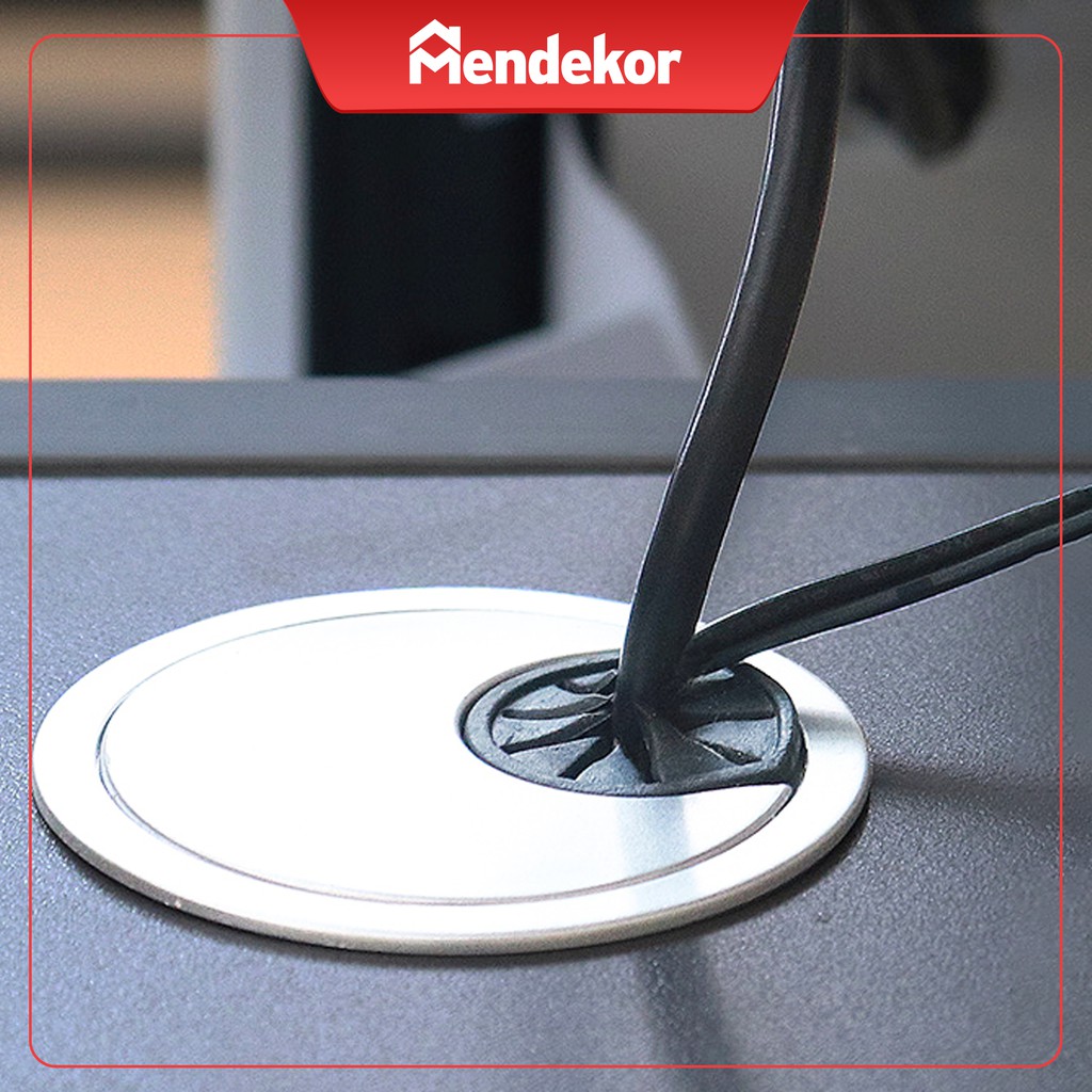 Jual Gromet Grommet Tutup Lubang Meja Jalur Kabel Glomet Bulat 70 Mm ...