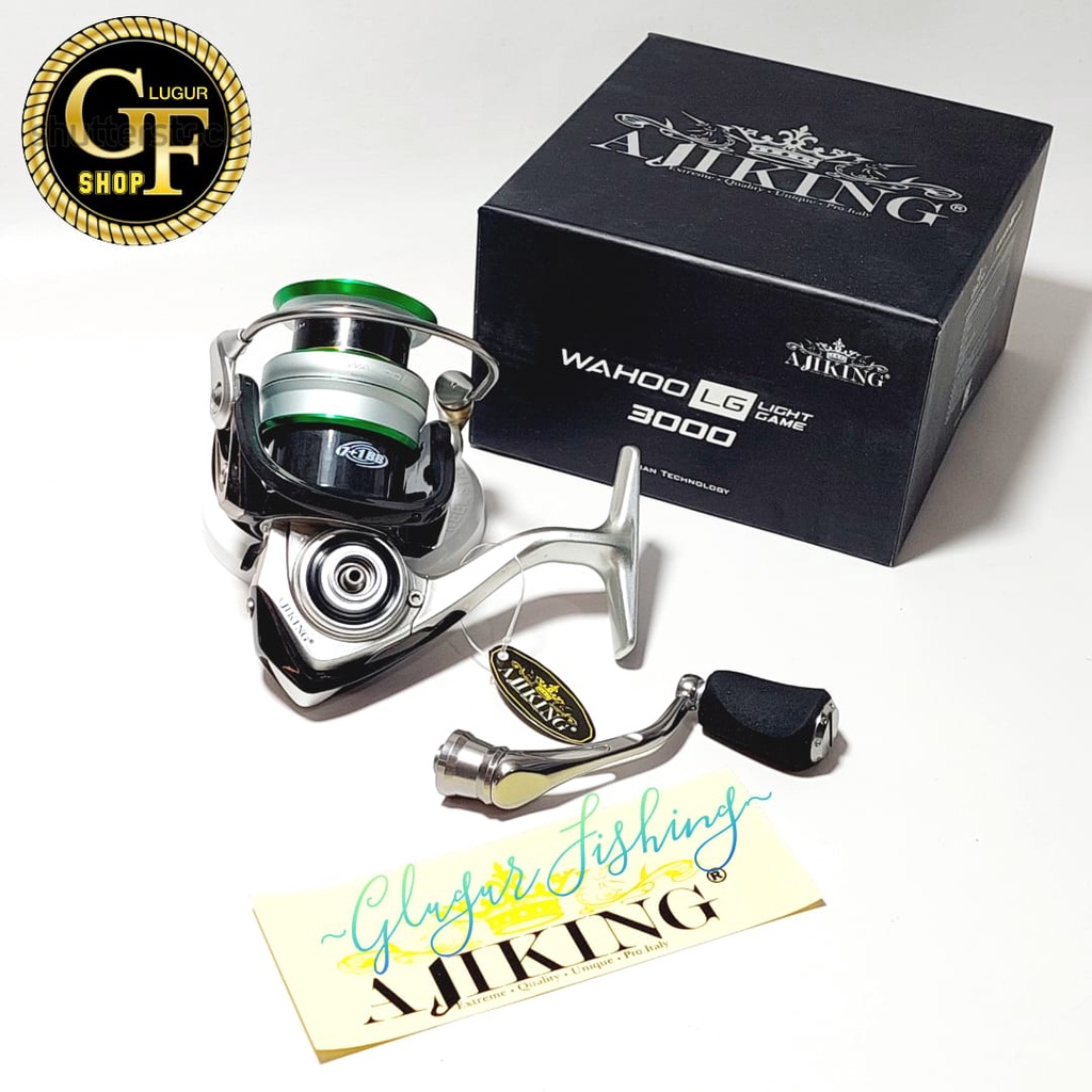 Jual REEL AJIKING WAHOO LG LIGHT GAME 3000 - 9 + 1 BEARING ITALIAN ...
