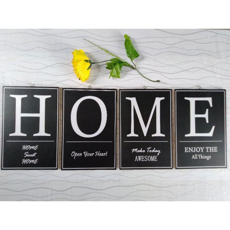 Jual HOME DECOR TULISAN HOME SET DEKORASI DINDING, WALL DECOR, HIASAN ...