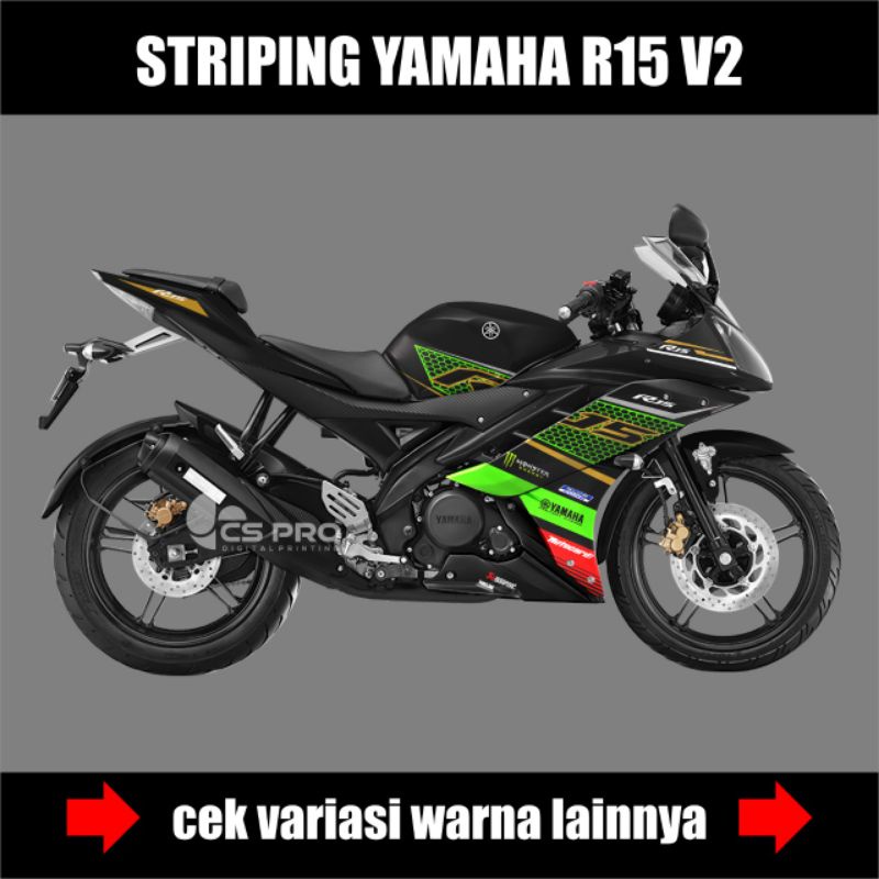 Jual DECAL STRIPING STICKER YAMAHA R15 V2 - STRIPING STIKER VARIASI ...