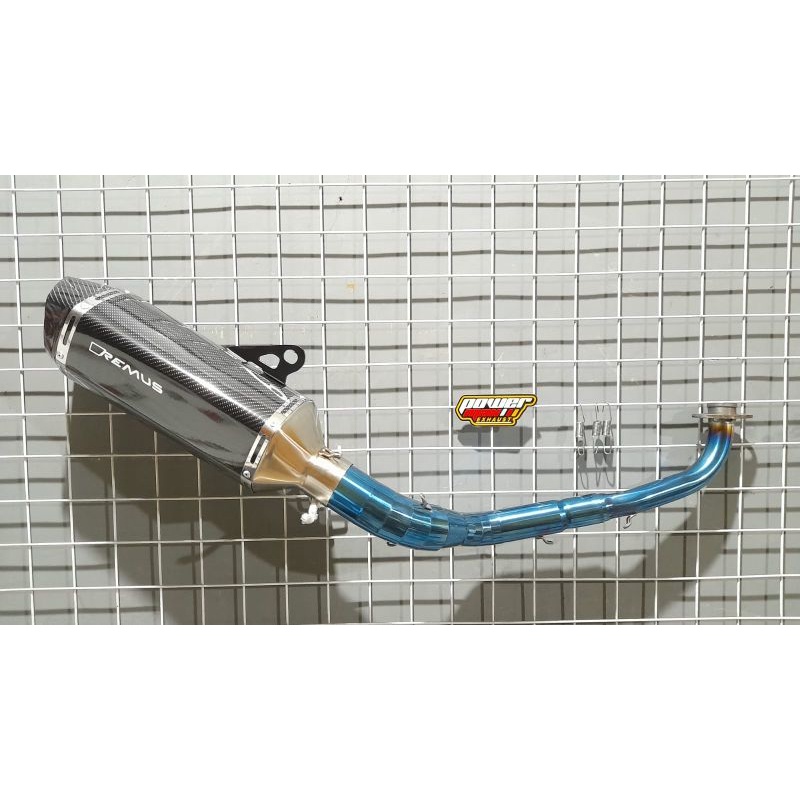 Jual Knalpot REMUS Carbon Header Biru AEROX All Type Full System ( PNP ...