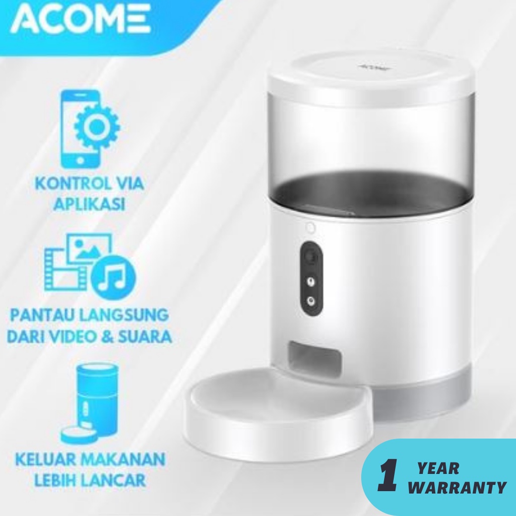Jual ACOME Smart WIFI Pet Feeder (Dispenser Makanan Otomatis Anjing ...