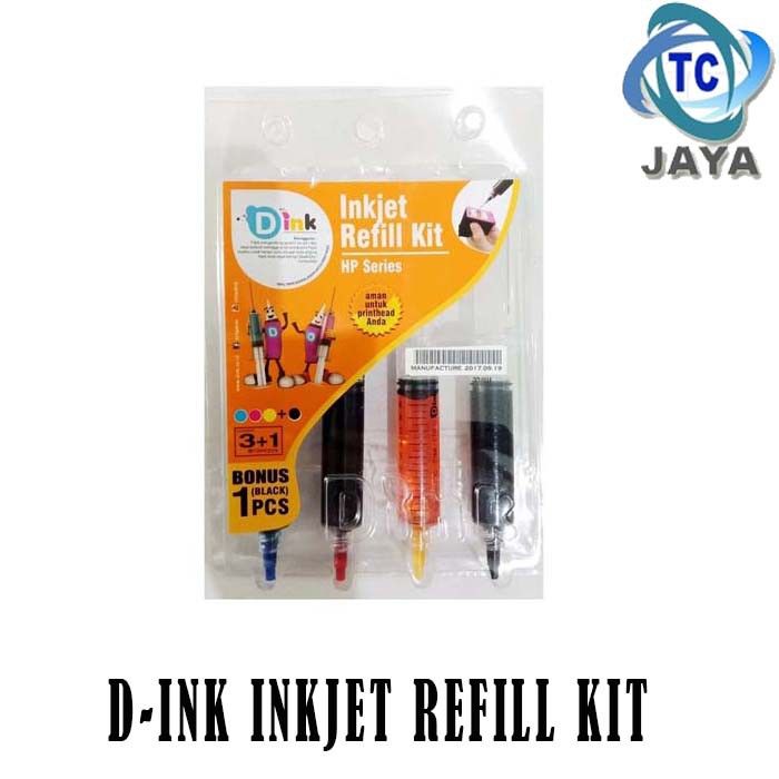 Jual D-INK TINTA SUNTIK COLOUR / WARNA 1 SET ( HP SERIES ) | Shopee ...