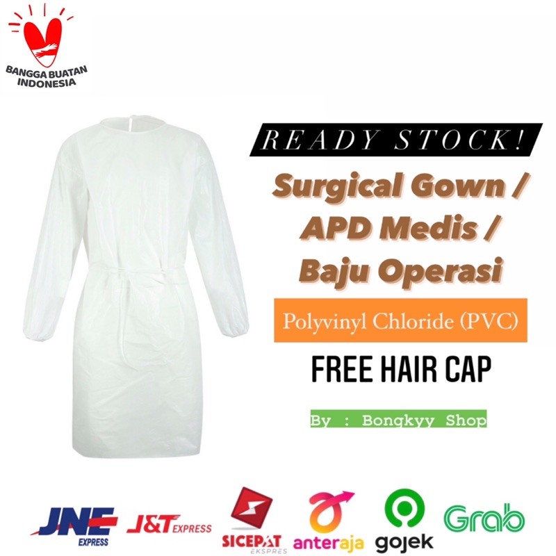 Jual Surgical Gown / Baju APD / Gown Gaun Jubah Operasi Klinik Hazmat ...