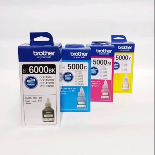 Jual 1 Set Tinta Print Brother Original BBT 6000Bk dan BT 5000C Black and Color | Shopee Indonesia