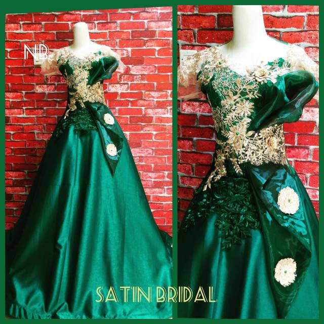 Jual baju singer/baju penyanyi/baju pesta/ijo botol kipas | Shopee ...