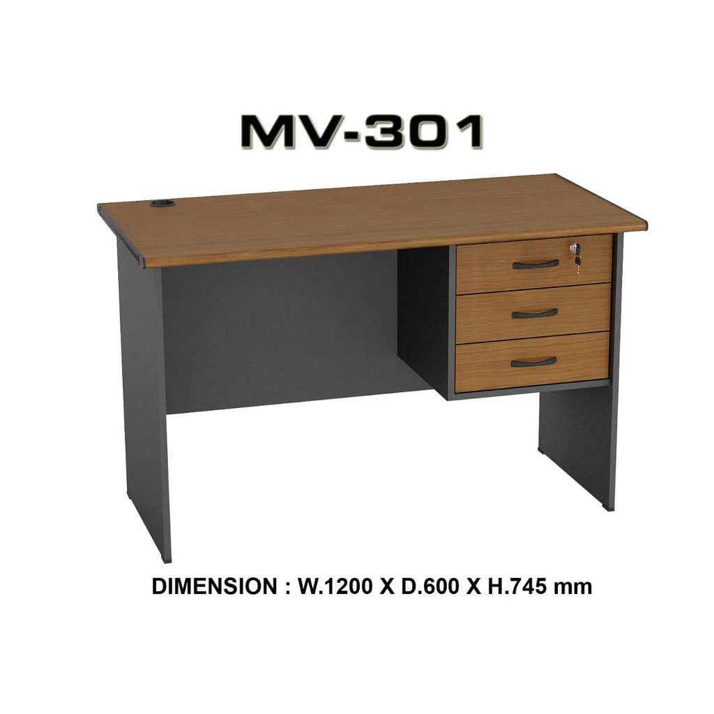 Jual Meja Tulis / Meja Kerja / Meja Kantor 1/2 Biro - VIP MV 301 ...