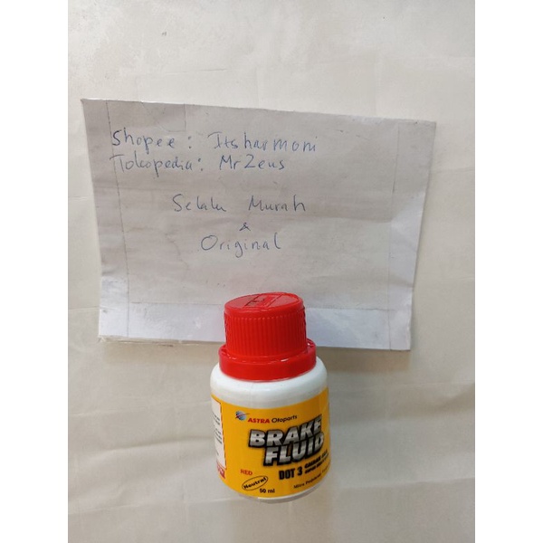 Jual Oli Rem Minyak Rem Aspira DOT 3 50ml Red Super Heavy Duty | Shopee ...