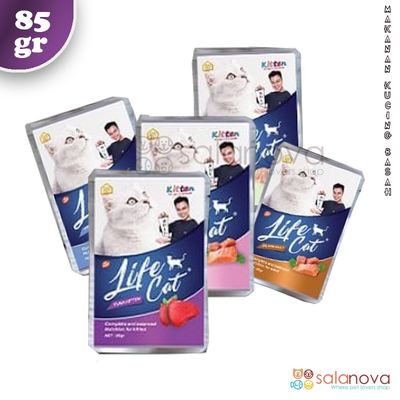 Jual Life Cat Pouch 85gr Makanan Kucing Basah | Shopee Indonesia