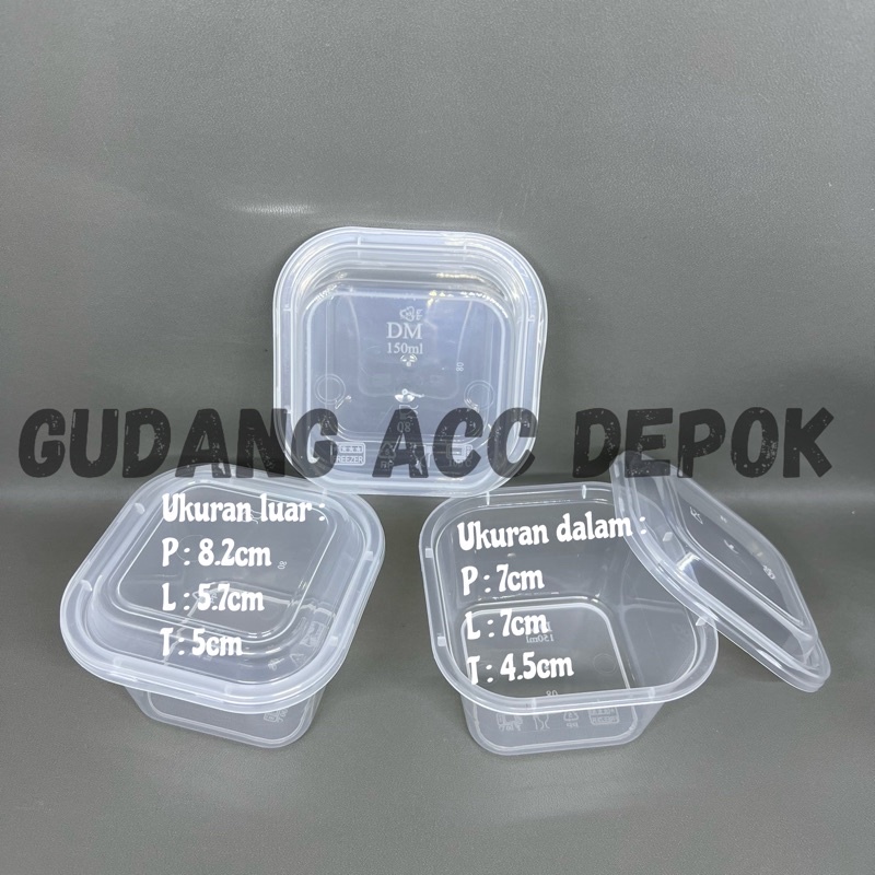 Jual Thinwall DM Container 120 ML 150Ml / Kotak Makan DM 120ml 150 Ml ...