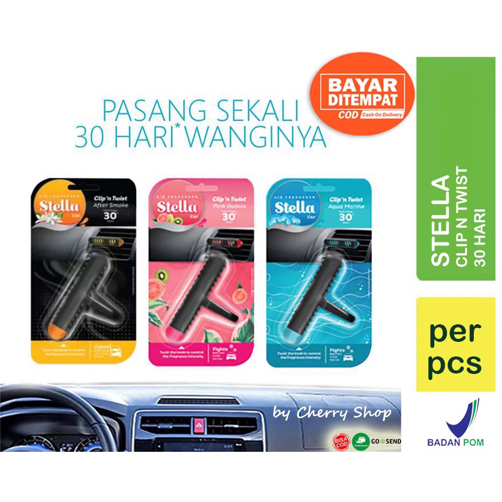 Jual [HILANGKAN ASAP ROKOK DI MOBIL] [BPOM] Stella Clip n Twist ...