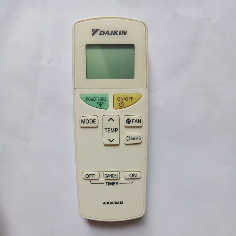 Jual remot ac daikin type ARC470A13 asli original | Shopee Indonesia